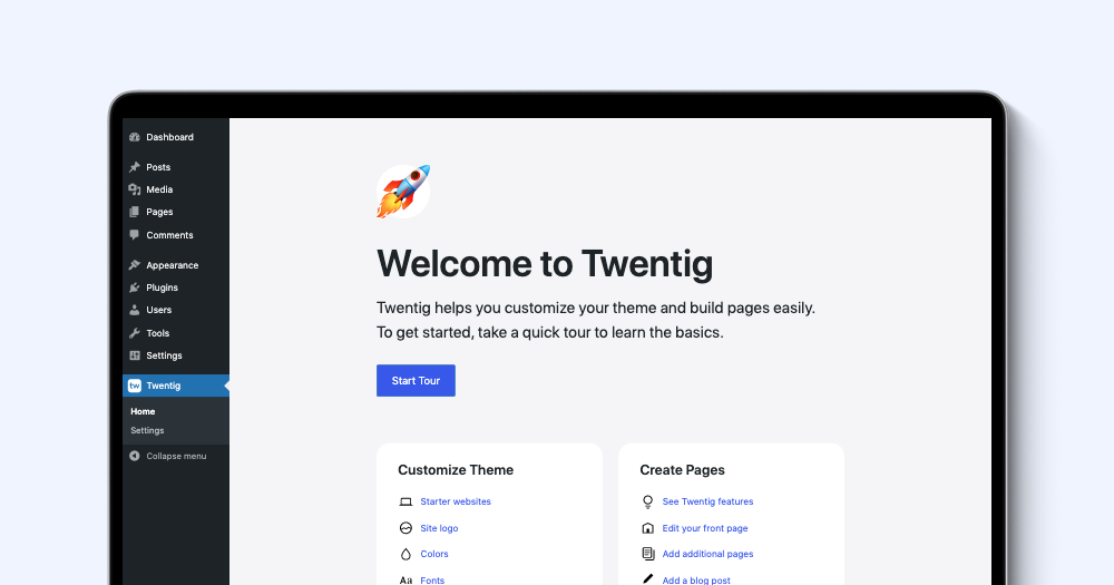How to use Twentig with Twenty Twenty-One and Twenty Twenty themes
